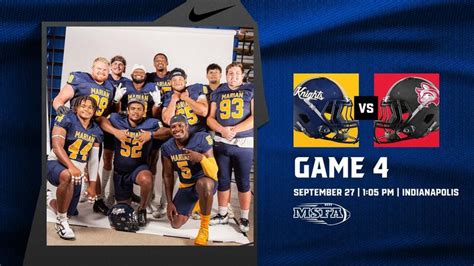 Gameday Guide No 19 Marian Hosts No 5 Indiana Wesleyan In Top 20