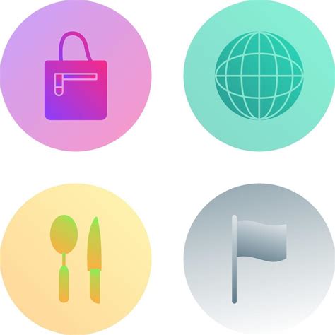 Handbag And Globe Icon 44689887 Vector Art At Vecteezy