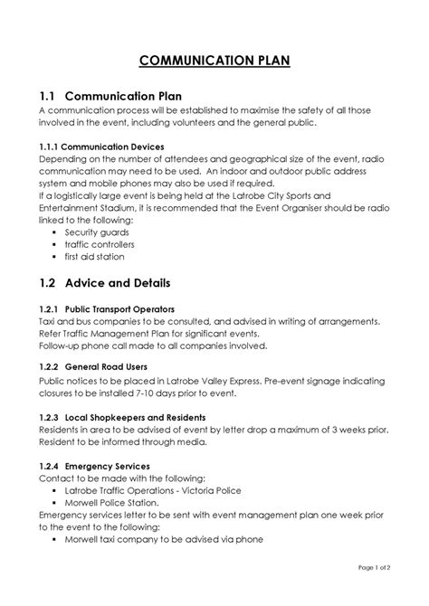 20 Free Communication Plan Templates Word Excel