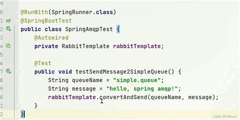 61、springamqp（入门消息发送（rabbittemplate））amqptemplate直接给队列发消息 Csdn博客