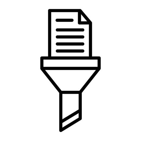 Data Filtering Line Icon 43854910 Vector Art At Vecteezy