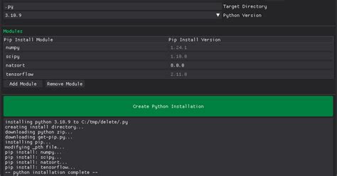 portable python bootstrapper gui tool derivative