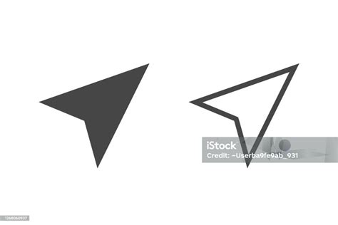 화살표 Gps 선 아이콘은 흰색으로 설정됩니다 벡터 일러스트레이션 0명에 대한 스톡 벡터 아트 및 기타 이미지 0명 검색 검은색 Istock