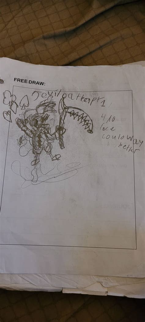 My First Time Ever Trying To Draw Jevil By Heroofclay On Deviantart