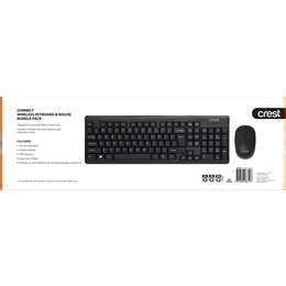 Crest Wireless Keyboard Mouse Bundle Pack Each Woolworths