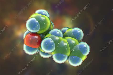 Linalool Molecule Illustration Stock Image F036 6026 Science