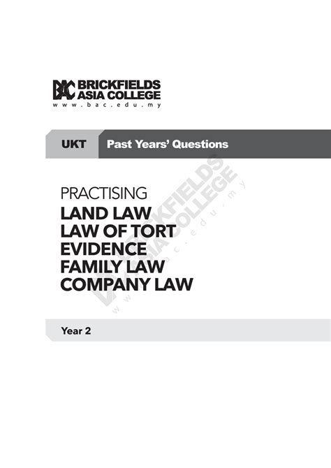 Land Law Past Year Q Warning Tt Undefined Function 32 Warning Tt