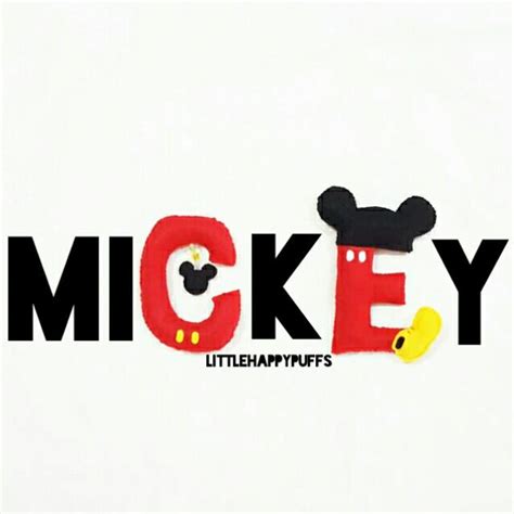 Mickey Mouse Name Banner