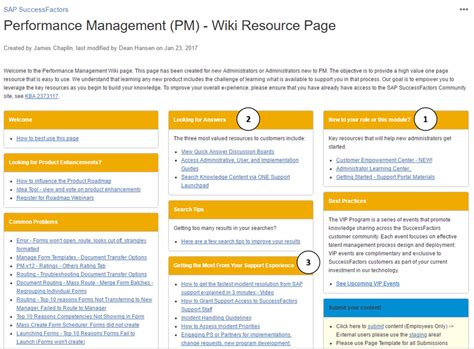 Sap Successfactors Performance Management Wiki Resource Page