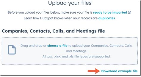 Generate An Example Import File
