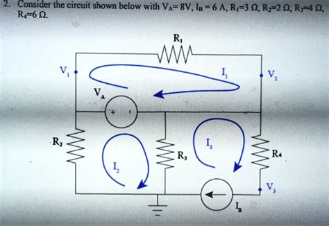 Solved A Write The Loop Equations B Solve For The Loop Currents I1