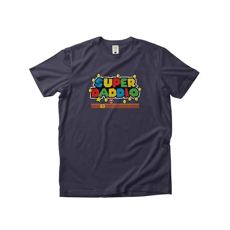 Fathers Day T Shirt Super Daddio Gamer Dad Tee Fun T Novelty T