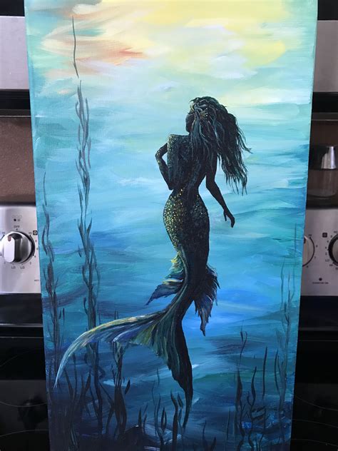 Acrylic Mermaid Paintings Painting Photos