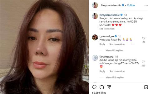Muncul Lagi Usai Rehat Dari Instagram Penampilan Tante Erni Beda