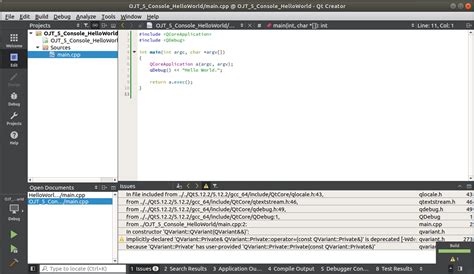 [qt] Console과 Gui 기반의 Hello World 출력하기