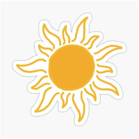 Aesthetic Sun Sticker For Sale By Seren180 Redbubble