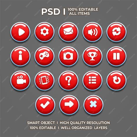 Premium Psd Set Of Game Ui Game Ui Set Game Ui Button Game Button Game Ui Psd Game Ui Template