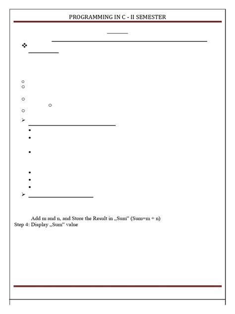 C Language Material Pdf
