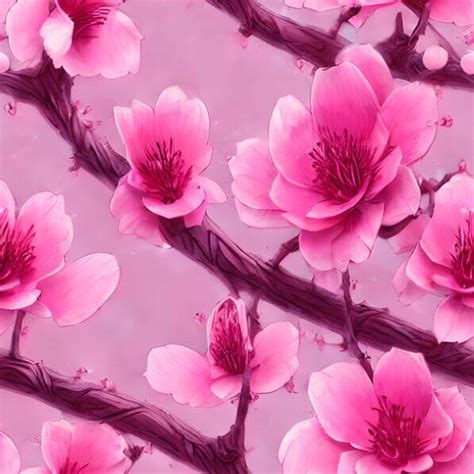 download beautiful pink blossoming tree branch patterns online