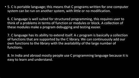 Introduction To C Pptx Programming Languages Computing