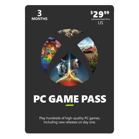 Xbox Pc Game Pass 3 Months T Card Physical