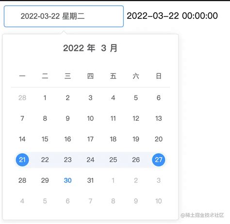 Elementplus Datepicker 类型为week 时，从周一开始选择最近使用vue3typescript 掘金