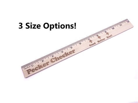 Bachelorette Party T Pecker Checker Penis Ruler Hotwife Cuckold Sex Game Size Queen Etsy