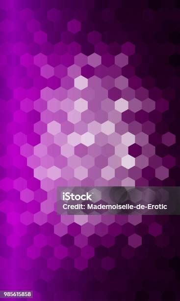 밝은 육각 배경입니다 퍼플 색상입니다 디스코 스타일 벡터 병 0명에 대한 스톡 벡터 아트 및 기타 이미지 0명 곡선 금 금속 Istock