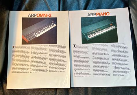 MATRIXSYNTH Arp Synthesizer Brochures