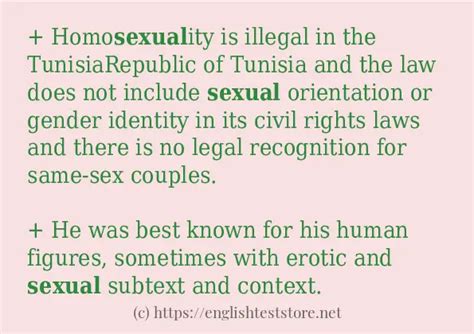 In Sentence Use Of Sexual EnglishTestStore Blog