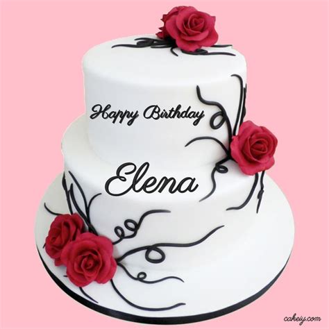 🎂 Happy Birthday Elena Cakes 🍰 Instant Free Download Cakeiy