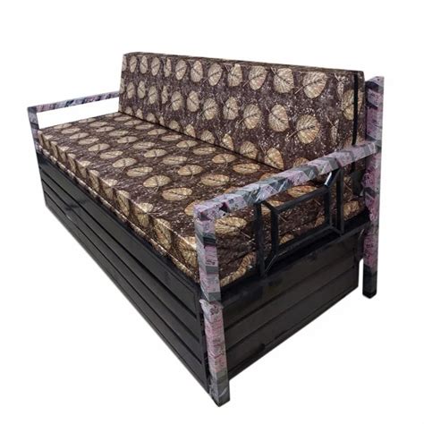 Brown Base Three Seater Foam Sofa Cum Bed Stainless Steel At Rs 12000