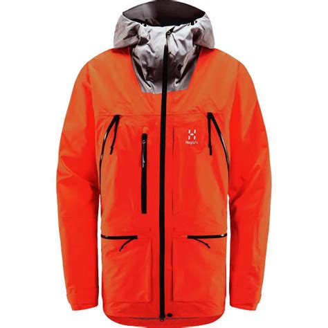 HaglÖfs Vassi Gore Tex Pro Jacket Men Flame Orangeconcret Ski