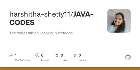 Github Harshitha Shetty11java Codes The Codes Which I Solved In