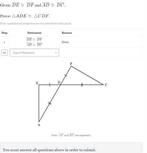 Solved Given DE DF And AD DC Prove AADE ACDF Note Chegg