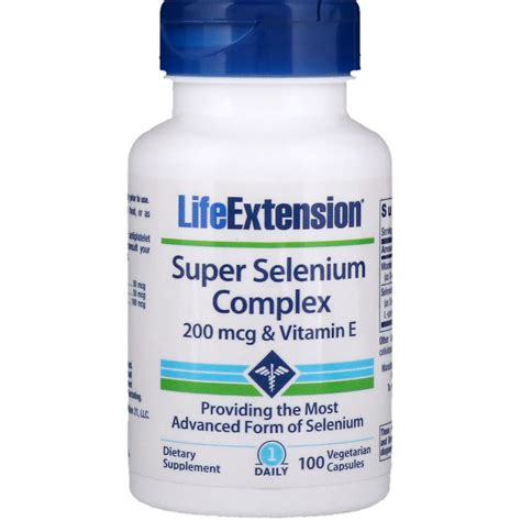 Life Extension Super Selenium Complex 100 Vegetarian Capsules