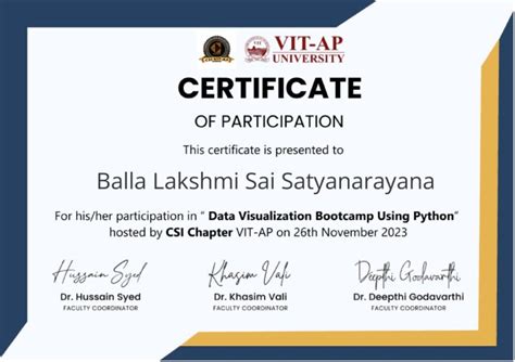 Datavisualization Python Bootcamp Vitap Csi Datascience