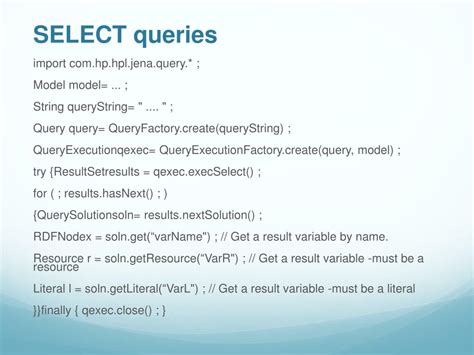 Ppt Arq A Sparql Processor For Jena Powerpoint Presentation Free Download Id2400773