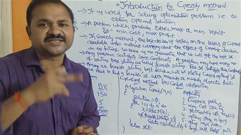 Daa In Telugu Introduction To Greedy Method General Method Control Abstraction