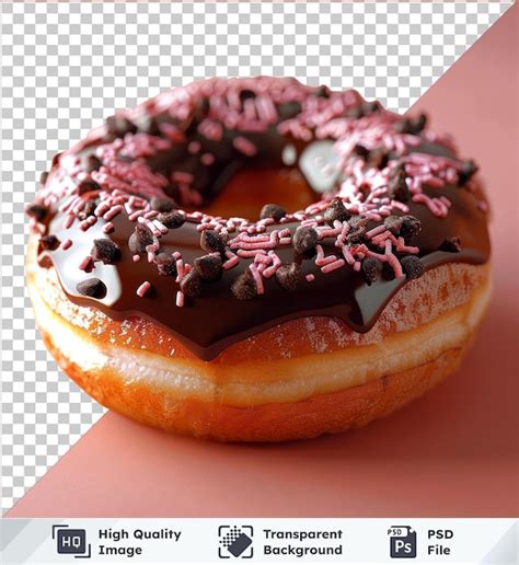 Premium Psd Premium Of High Quality Psd Donut With Chocolate Isolated