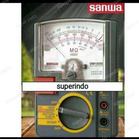 Promo Sanwa Dm S Analog Insulation Resistence Tester Meter V Dm
