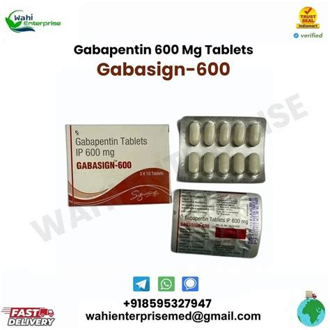 Gabapentin 600 Mg Tablets At Rs 300 Box In New Delhi Id 2851034868288