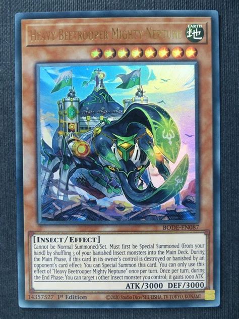 Heavy Beetrooper Mighty Neptune Bode Ultra Rare 1st Ed Yugioh Cards 1hu Eur 3 67 Picclick Fr