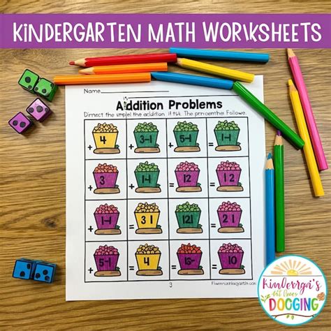 Creative Kindergarten Math Worksheets To Enhance Learning Premium Ai