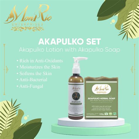 Monric Akapulko Set Akapulko Lotion 150ml And Akapulko Soap 100g Shopee Philippines