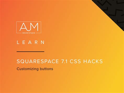 Using Css To Add Custom Buttons To Squarespace By Amanda Mcnay Medium