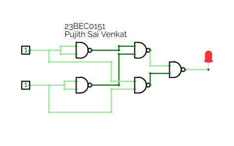 Circuitverse 21 Mux Circuit Using Sop Equation Nand Circuit