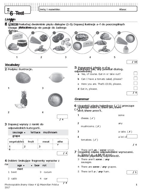 Brainy 4 Unit Test 6 A Pdf