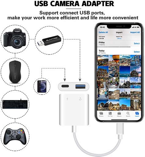 Getuscart [apple Mfi Certified] Lightning To Usb Otg Adapter For Iphone Usb Camera Adapter