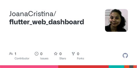 GitHub JoanaCristina Flutter Web Dashboard
